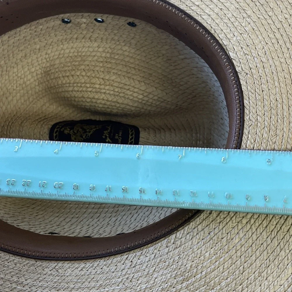 Larry Mahan | Accessories | Larry Mahan Cowboy Hat Mens Tan Straw ...